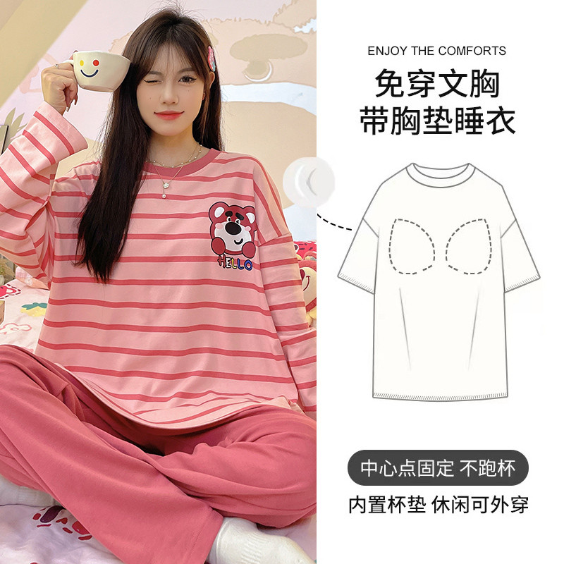 Losto with Padded Long Sleeve Sleepwear for Woman Cartoon | Shopee ...
