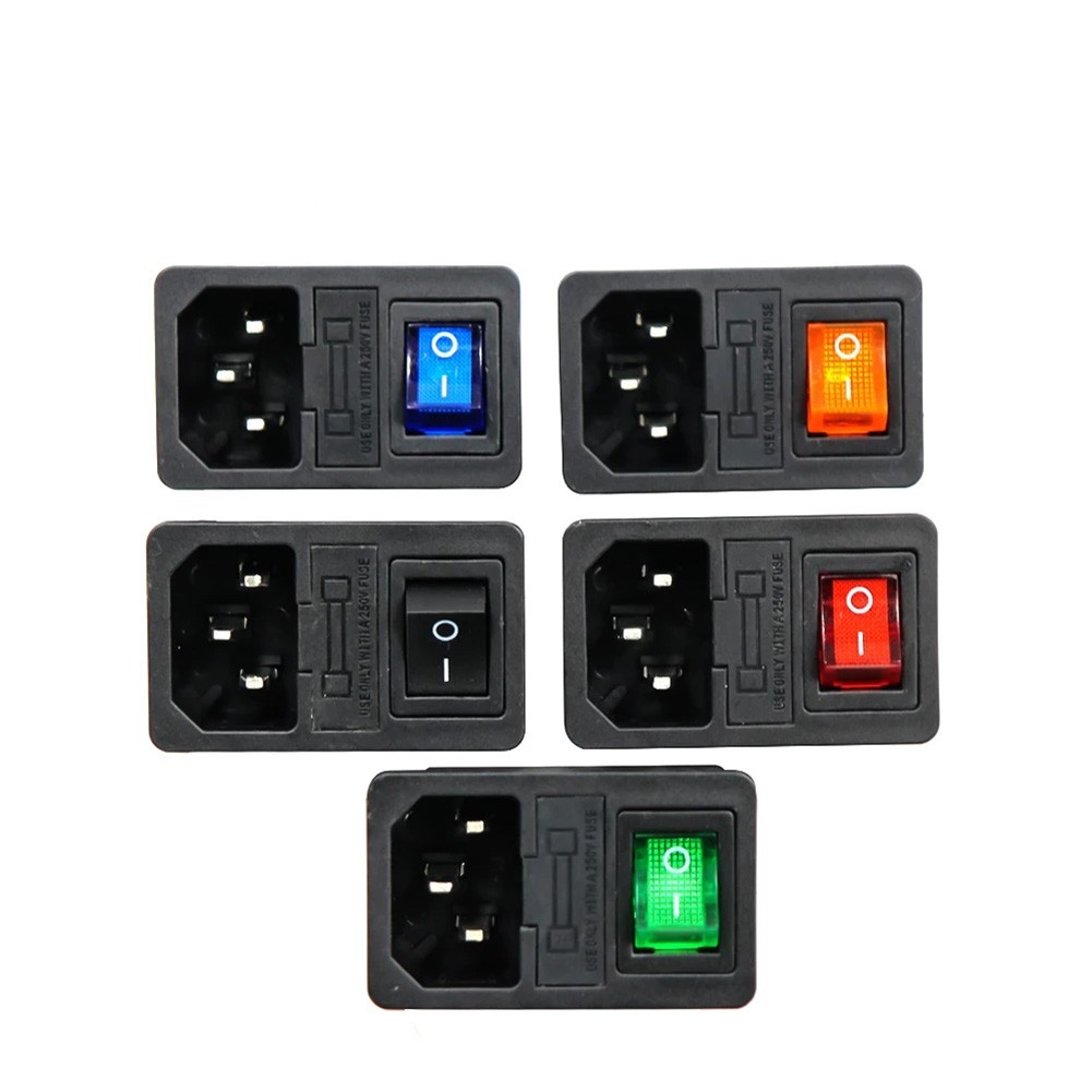IEC320 C14 Power Socket with Fuse for Home and DIY Electrical Projects ...