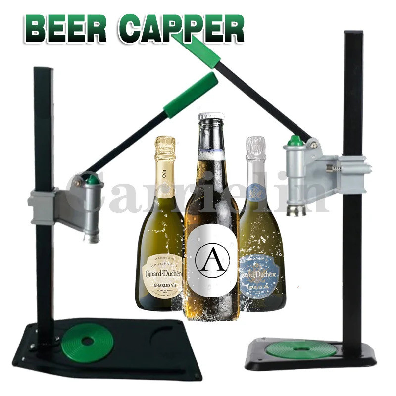 Soft Drink Capping Machine Beer Bottle Capper Auto Lever Bench Capper ...
