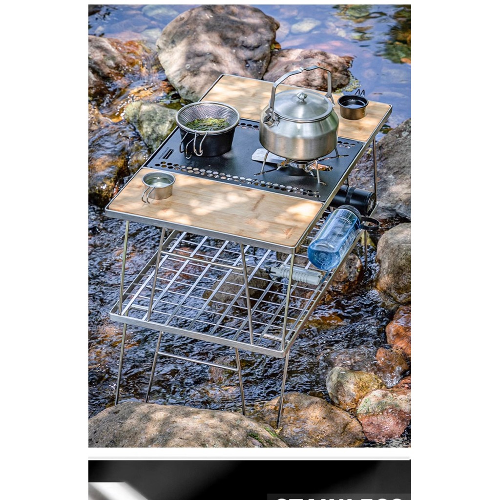 Campingmoon CK-1 Outdoor Tea Table Detachable and Foldable Storage Bag ...