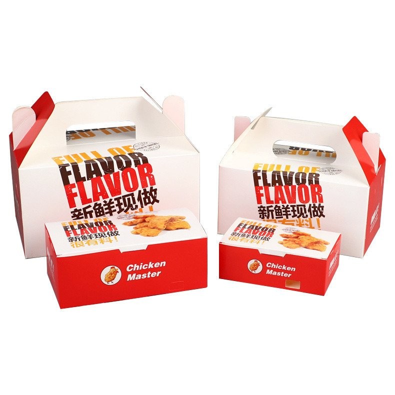 Colonel Rice Chicken Box Takeaway Snack to-Go Box Fried Chicken Box ...