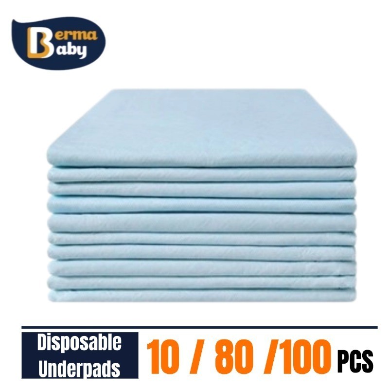 100/80PCS Adult Care Underpads Disposable Elderly Incontinence Diaper ...