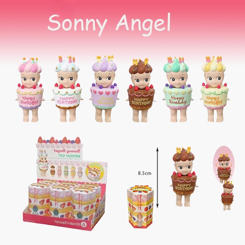 Sonny Angel Blind Box Party Angel Birthday Cake Blind Box Anime Figures ...