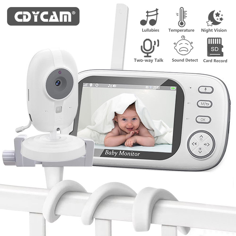 3.5 Inch Baby Monitor With Camera LCD Electronic Babysitter Wireless 2 ...