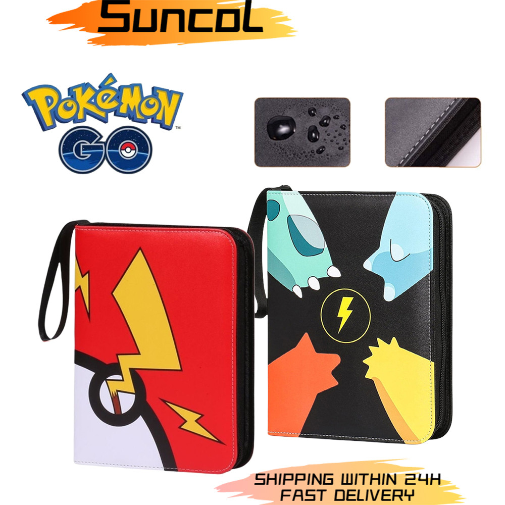 4Grid Leather Zipper Card Binder 400 Slots Pokemon Card Album For 70 ...
