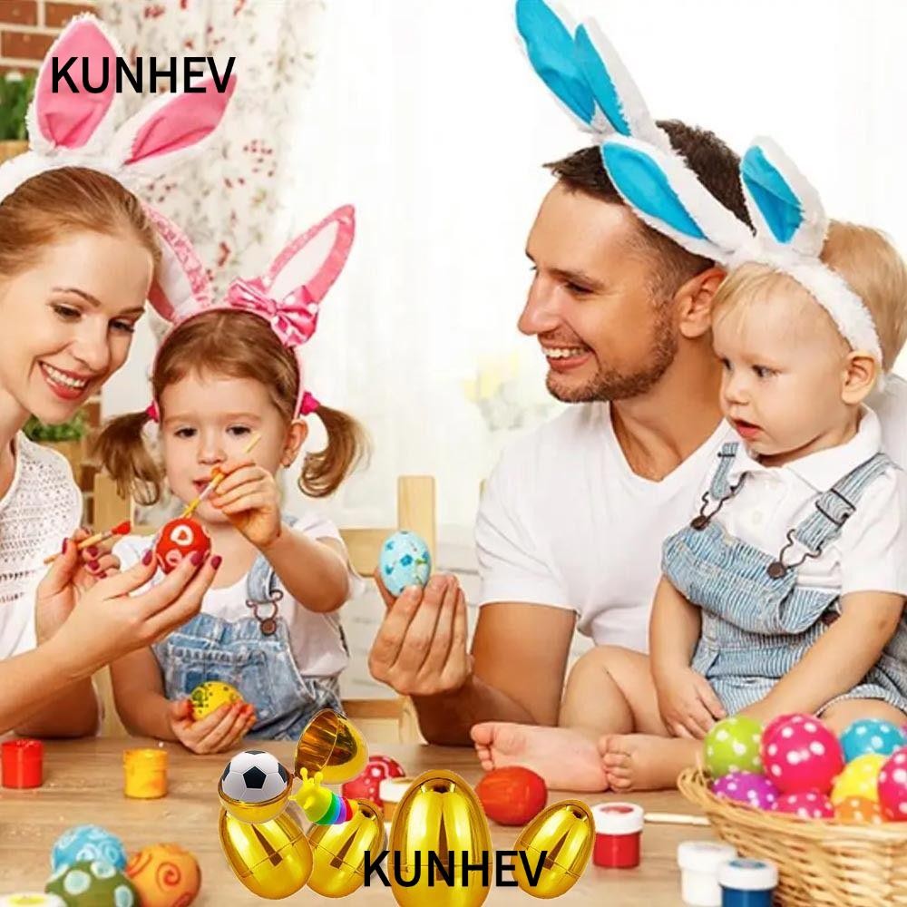 KUNHEV Fillable Egg Shell, Empty Shell Plastic Easter Eggs Egg, Party ...