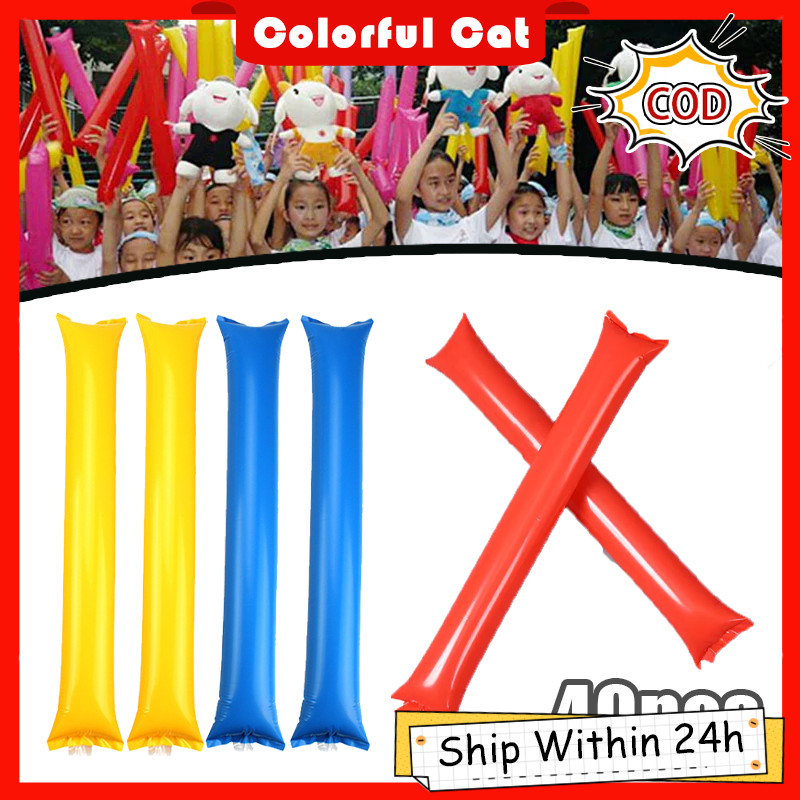 40Pcs Bam Bam Cheer Sticks Balloon Clapper Cheering Balloons for ...