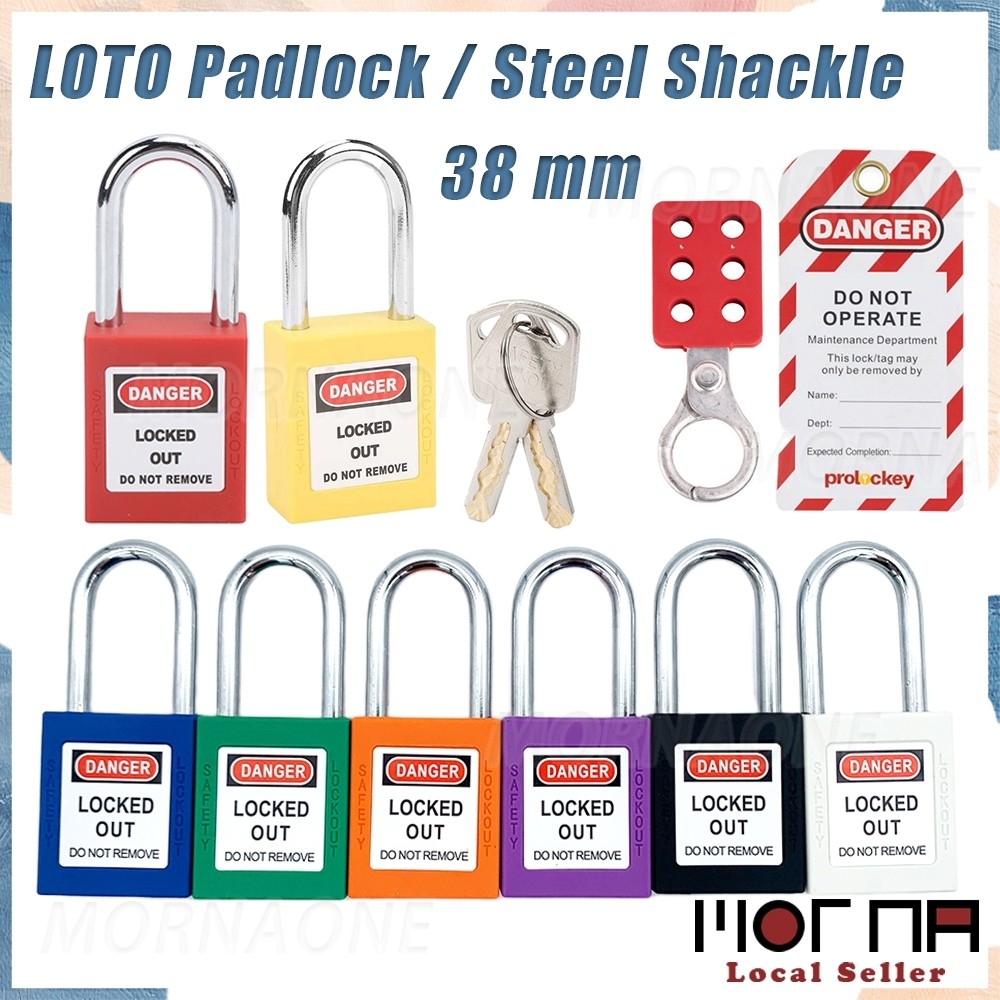 LOTO Padlock Heavy Duty Stainless Shackle Safety Lockout Padlock for ...