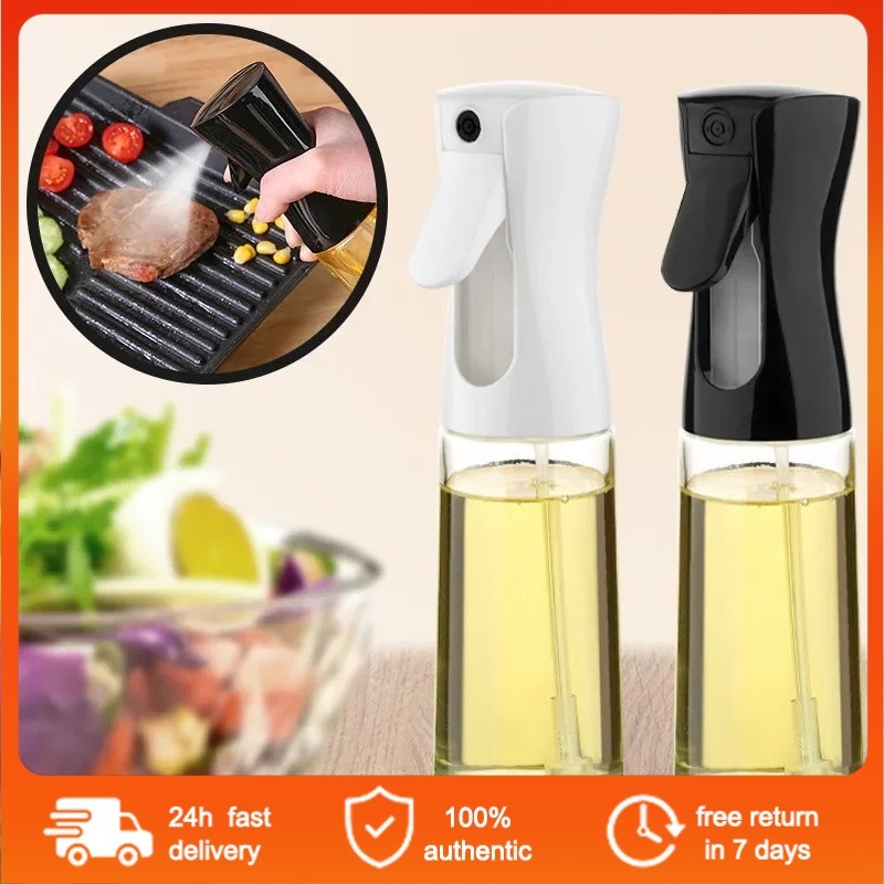 Cooking Oil Container With Spray Kitchen Olive Oil Dispenser BBQ Liquid ...