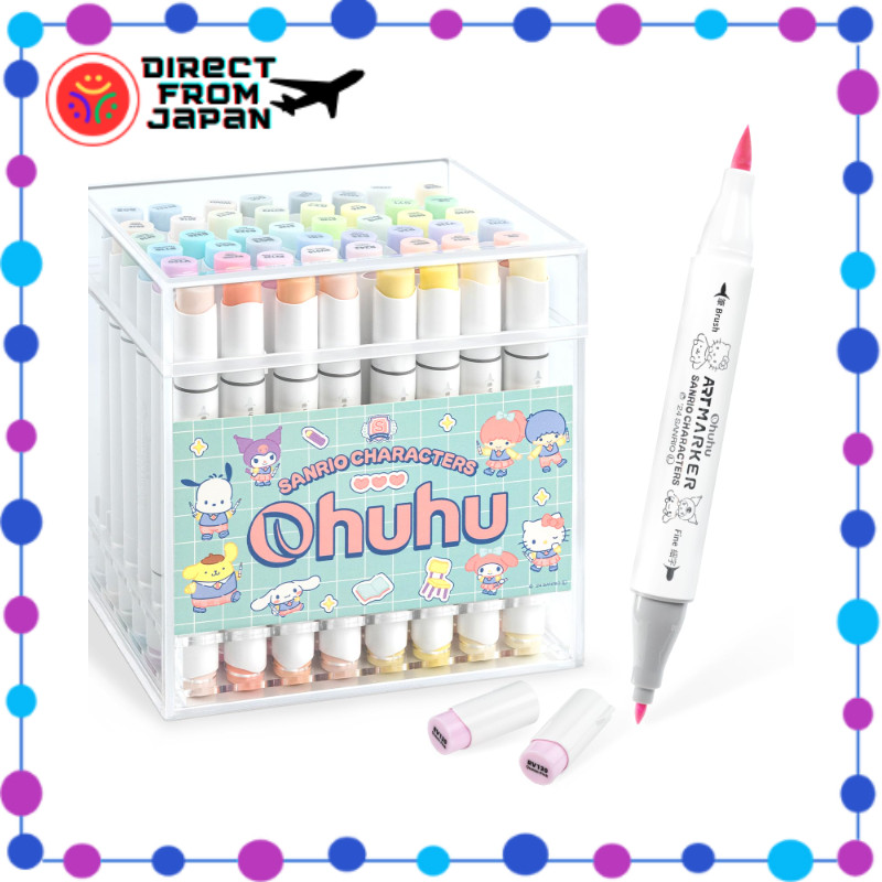 【Direct from Japan】Ohuhu Illustration Markers Brush & Fine Tip 48 ...