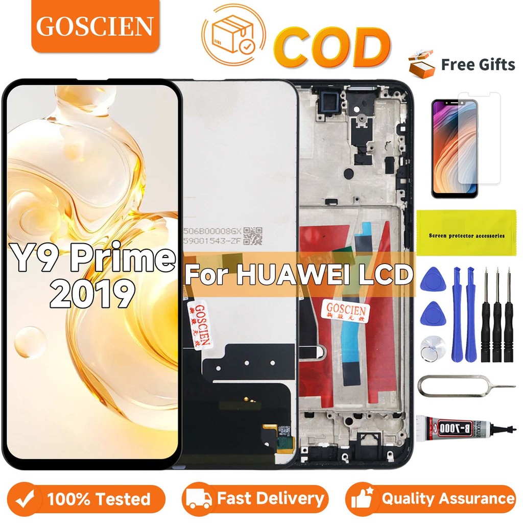 For Huawei Y9 Prime 2019 STK-L21 P Smart Z LCD Touch Screen Assembly ...