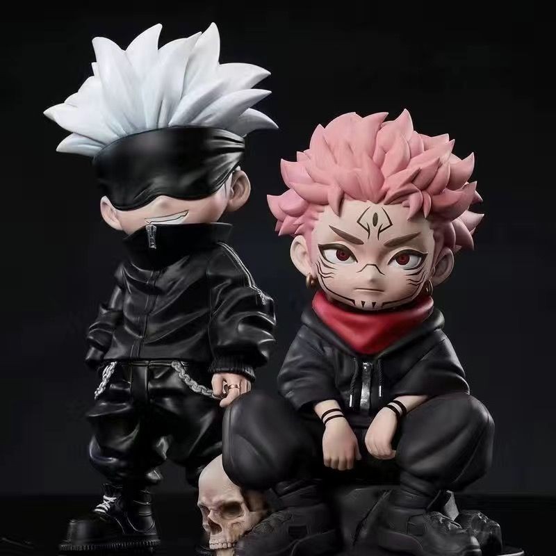 Jujutsu Kaisen Gojo Satoru Figure - Tiger Staff Yuji Sukuna Doll Car ...