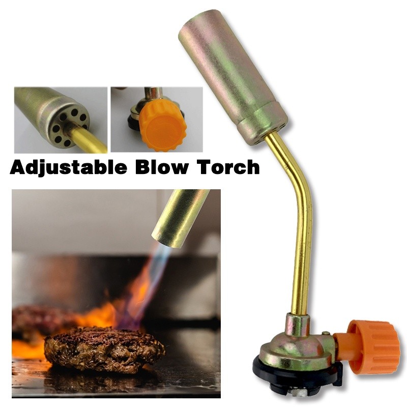 Adjustable Blow Torch Gun Butane Gas Gun Head Manual Igniter Welding ...