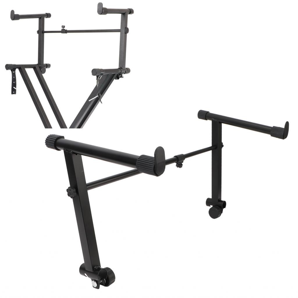 KEYBOARD STAND EXTENSION ADAPTER DOUBLE TIER RACK ADJUSTABLE WIDTH FOR ...