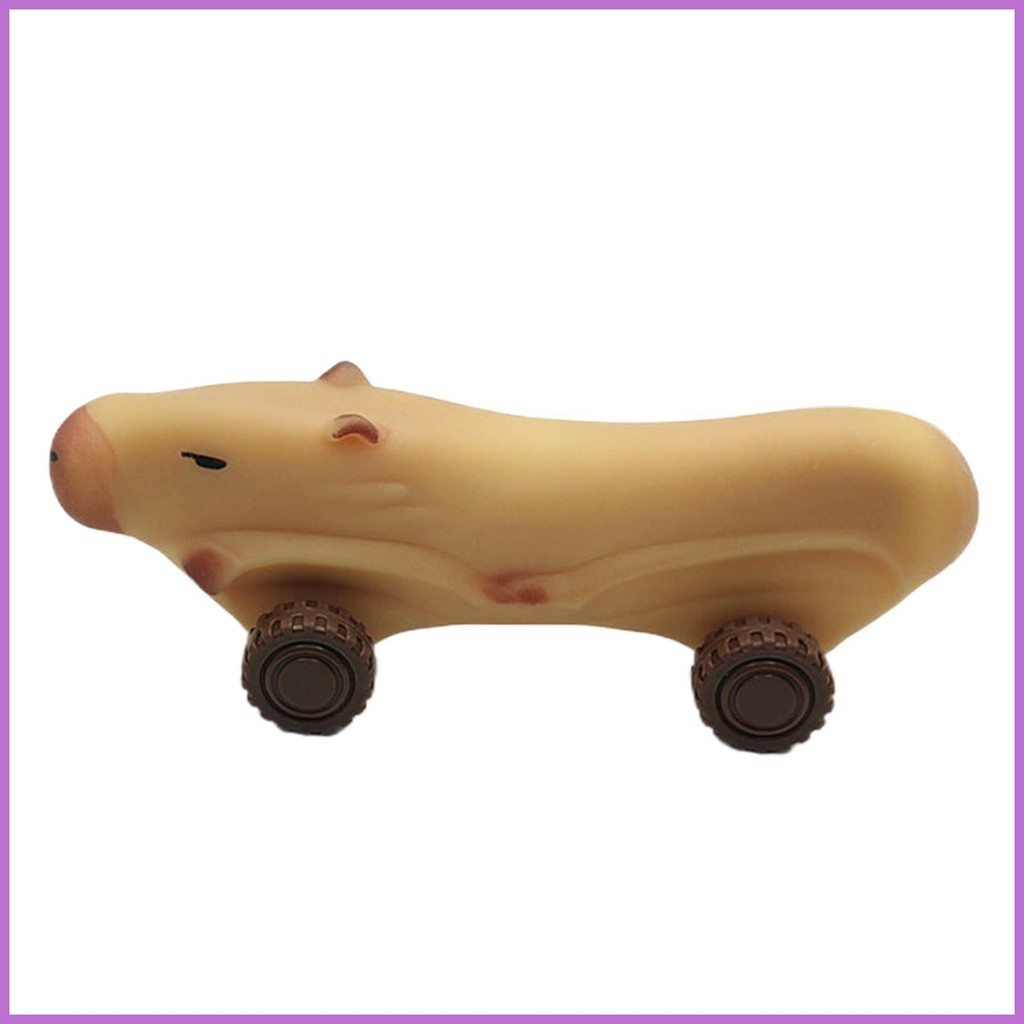 Capybara Pinch Toy Capybara Relaxing Toy with Wheels Cozy Portable ...