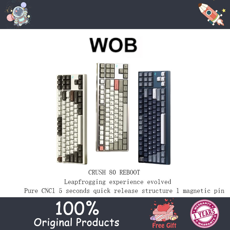 WOB CRUSH80 Aluminum Tuotuo Mechanical Keyboard Customized Wireless ...