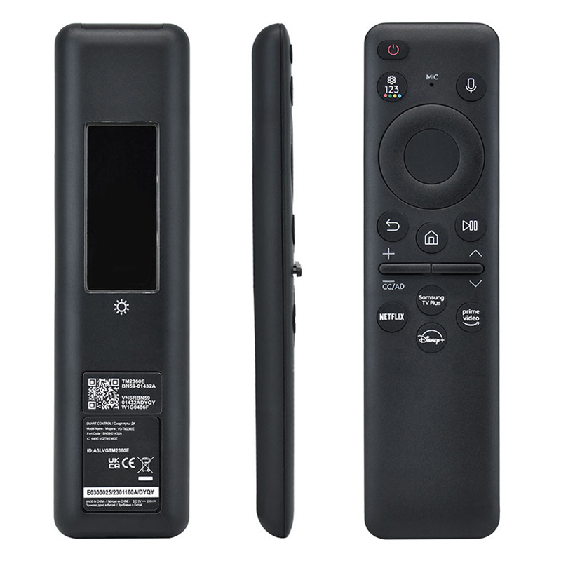 GMARTY New BN59-01432J TM2360E Voice Solar Cell Rechargeable Remote Control For Samsung TV Q60C ...