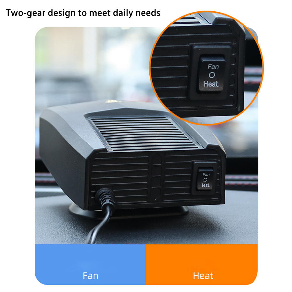 12V Electric Car Heater Air Cooler 120-150W Defroster Heating Fan for ...
