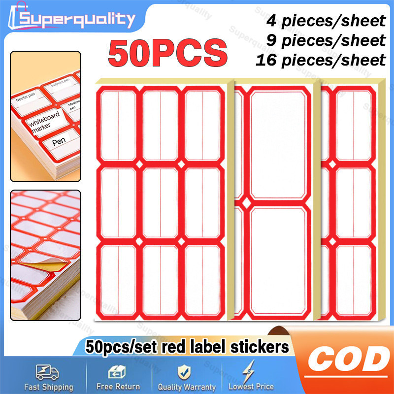 50 Sheets of labels self-adhesive stickers blank self-adhesive price ...