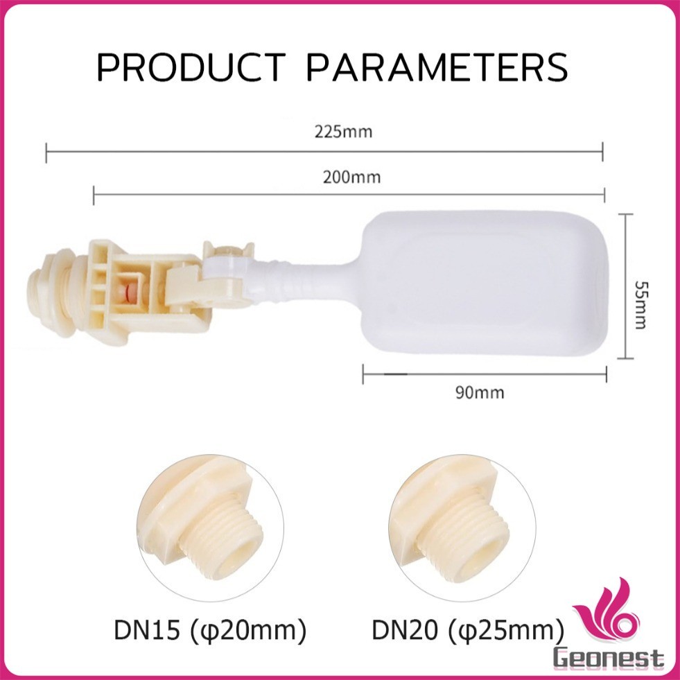 Geonest Stable Water Floater Automatic Floating Ball Valve Inlet Water ...