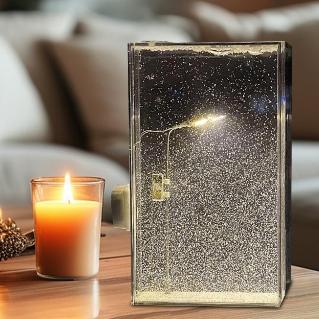 Snow Night Light Assembly Romantic Snow Night Light Gift Diy Snow Scene ...