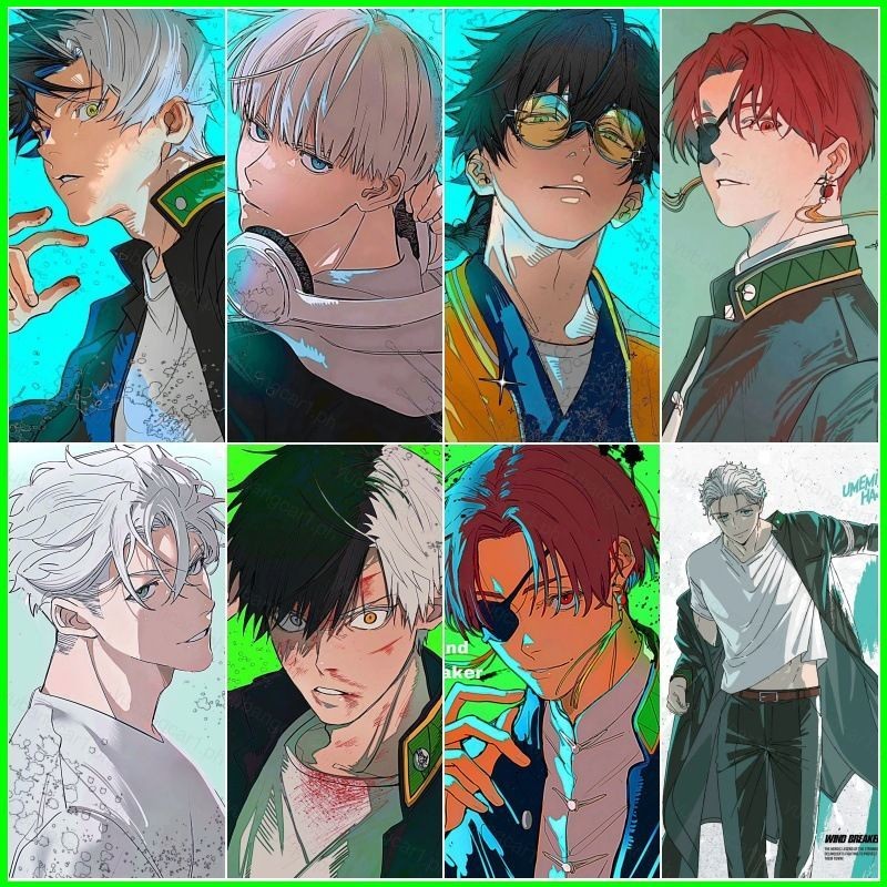 YB1 WIND BREAKER self-adhesive poster Anime wall stickers Hayato Suo ...