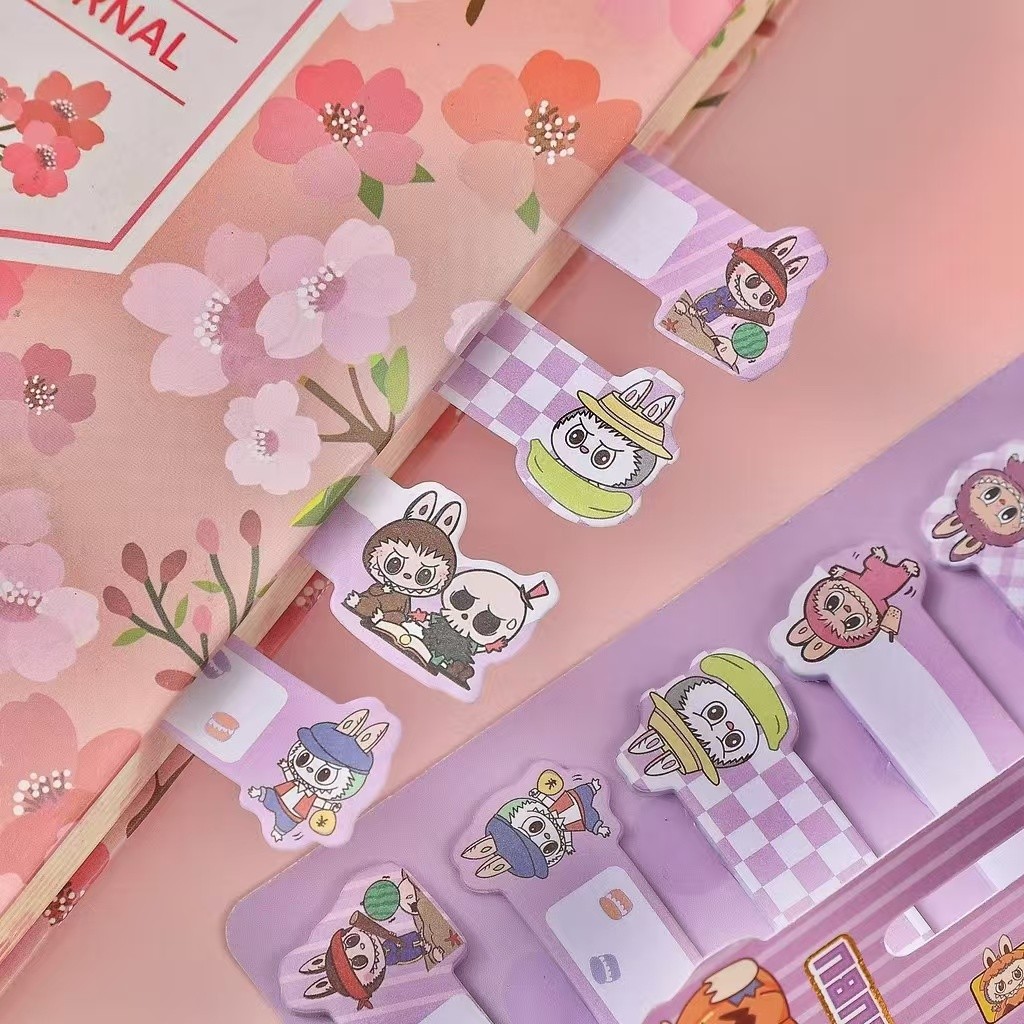 Memo Pad Sticky Notes Kawaii Labubu Aesthetic Stationery Notepad Book ...