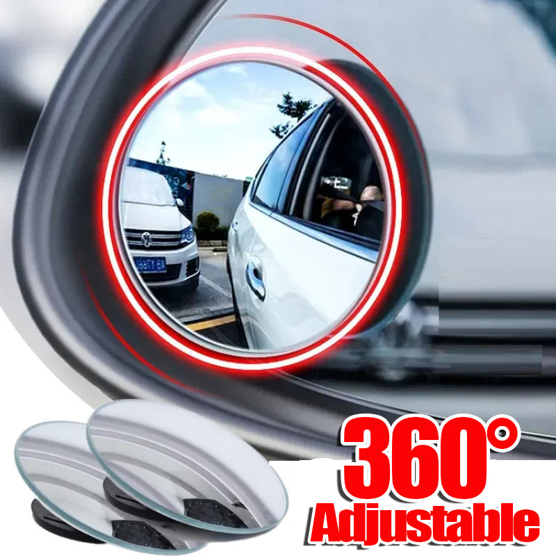 360 Degree HD Blind Spot Mirror Car Rearvie Reverse Wide Angle Vehicle ...