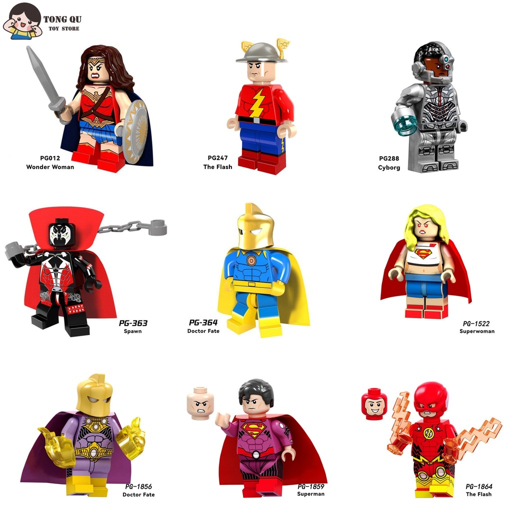 Superhero Minifigures Spawn Cyborg Dolls Birthday Toys | Shopee Philippines