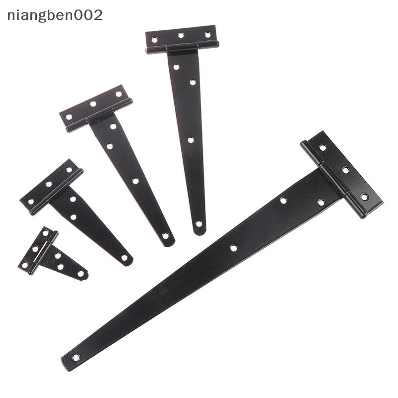 （niangben002） Black Paint T Shape Triangle Hinge Cabinet Shed Door Gate ...