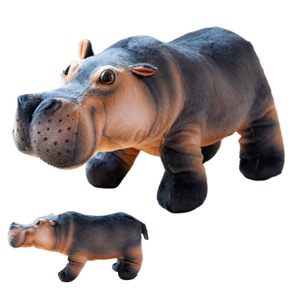Moo deng plush simulation hippopotamus plush toy figurine souvenir doll ...