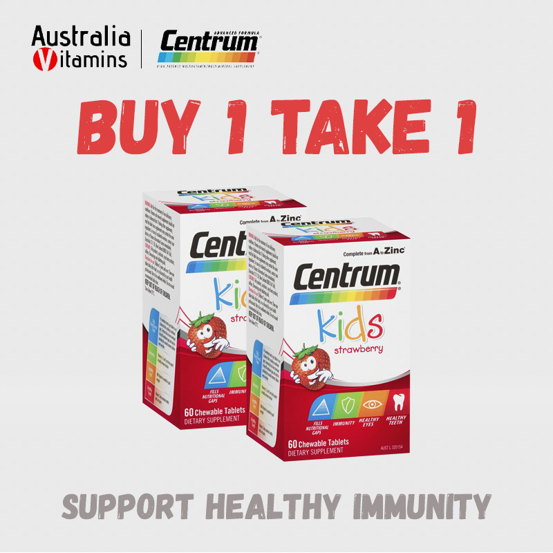 (Buy 1 Take 1 Free) Centrum Kids Multi Vitamin Support Healthy Immunity ...
