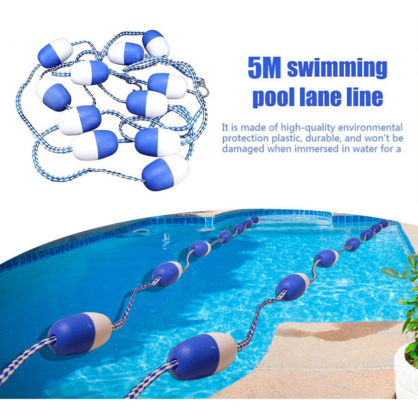 Swimming Pool Float Lane Line 5M PVC Safety Divider Rope for Pools ...