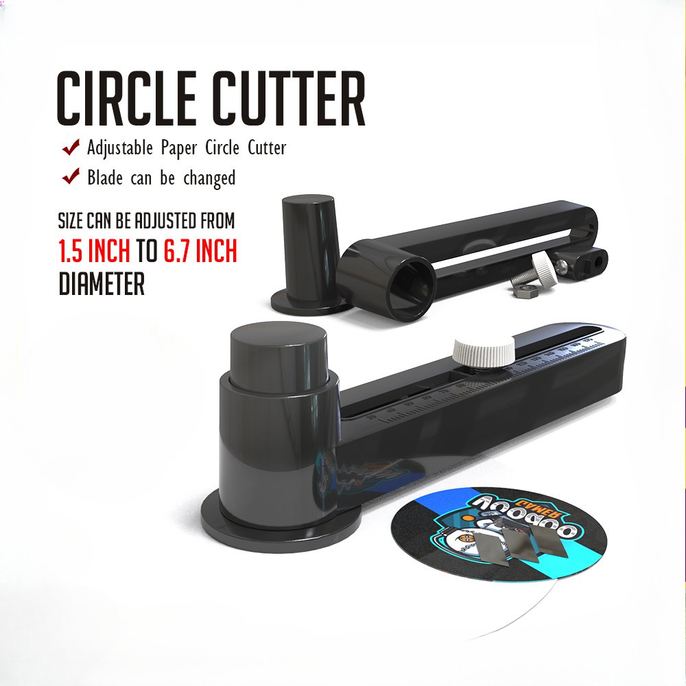 Black/Transparent Plastic Circle Cutter For Button Pin Making , Cutting ...