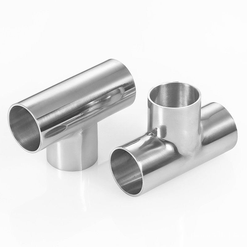 304Stainless Steel Sanitary Welding Tee Fitting Pipe Tee Mirror ...