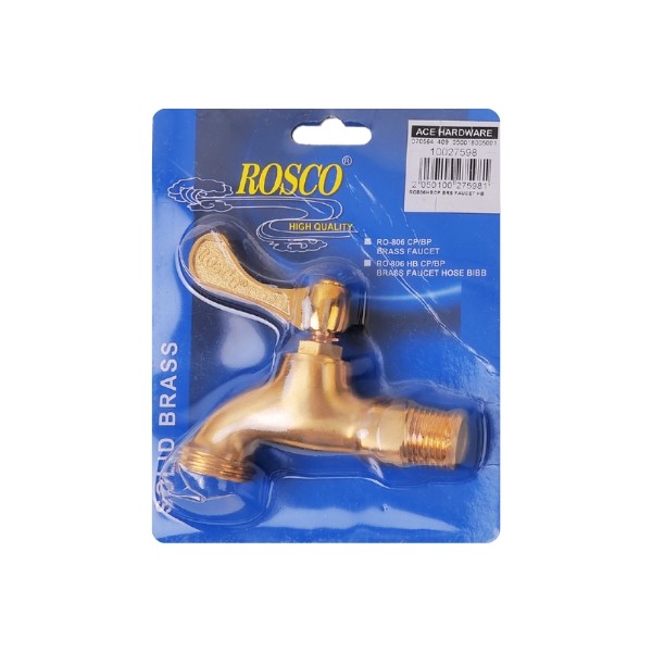 ROSCO Brass Faucet Hose BIBB Chrome (RO-806-HBCP) | Shopee Philippines