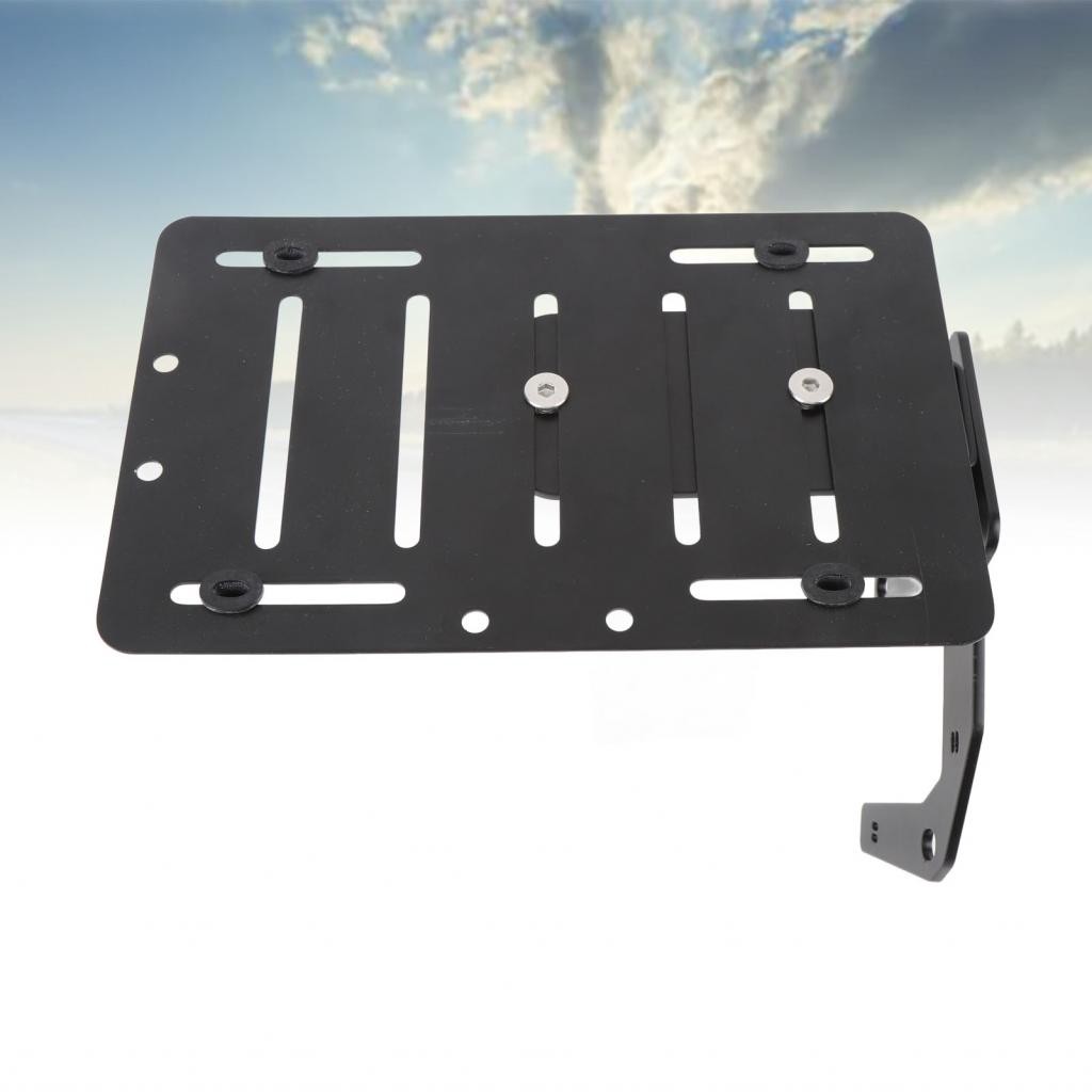 Haijiemall GOTOTOP Motorcycle Side Number Plate Bracket with LED Light ...