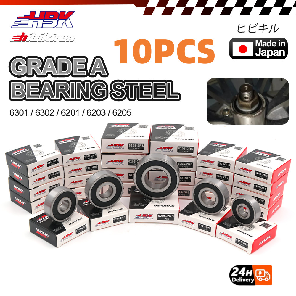 【Wholesale】 HBK Motorcycle Bearing 6201/6203/6205/6301/6302 2RS Rubber ...