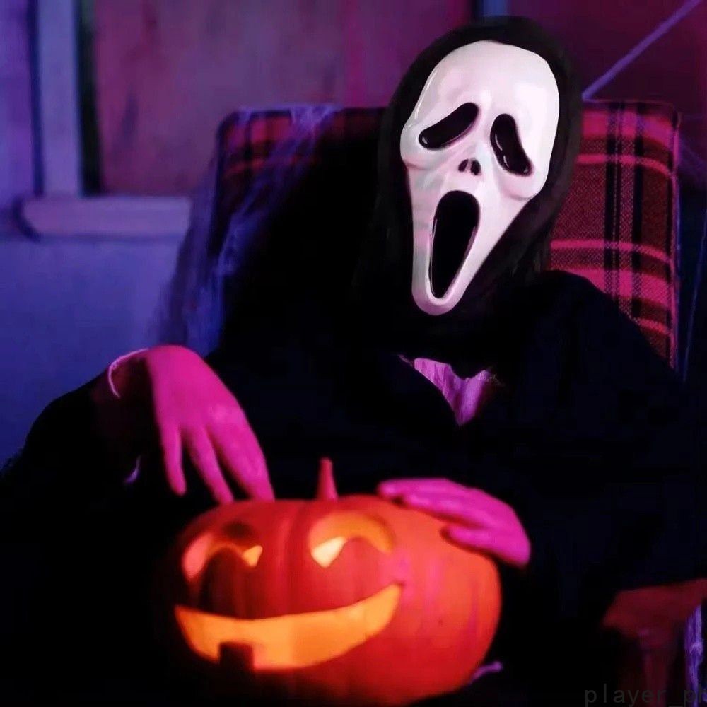 Halloween Scream Mask Ghost Face Props Skull Cosplay Party Costume ...