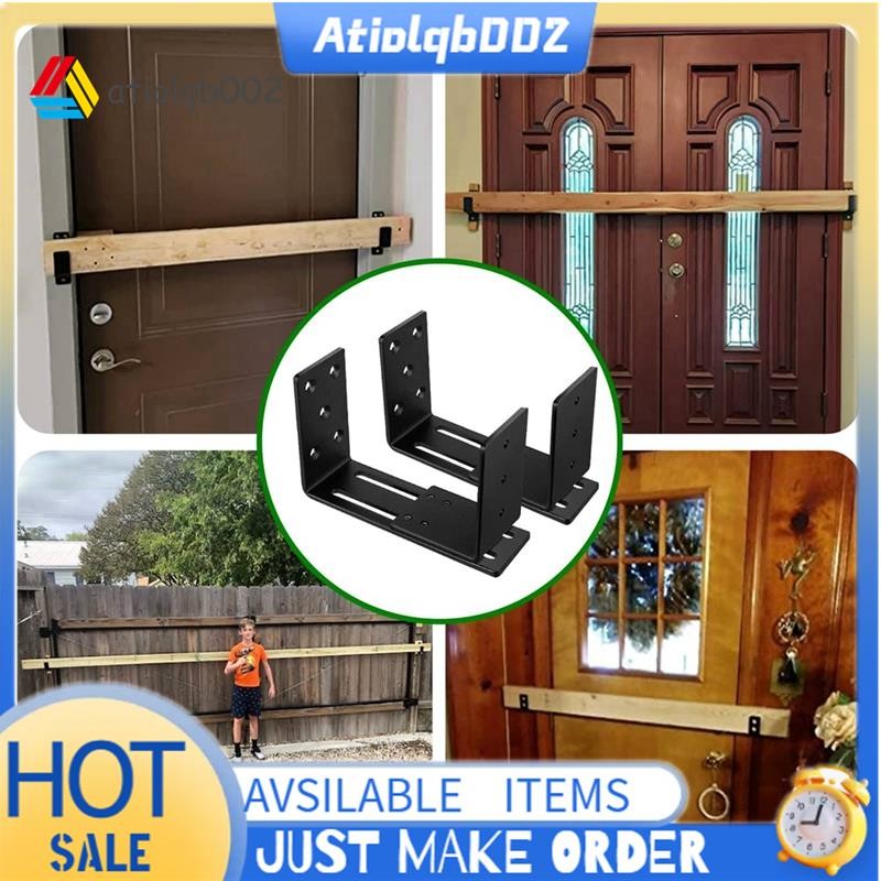 Adjustable Door Barricade Brackets, Heavy Duty Door Security Bracket ...