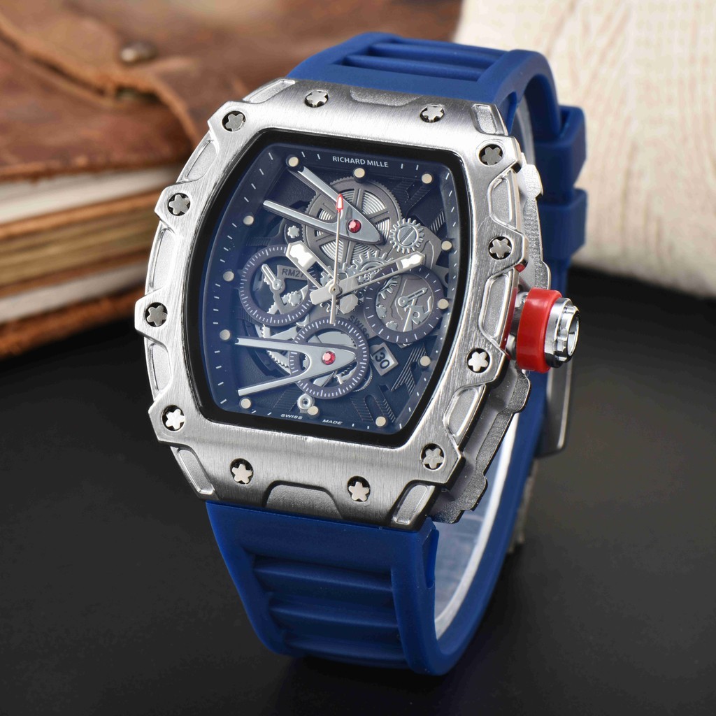 Rm Men Series Casual Watch Hollow Dial Waterproof Movement Fashion ...