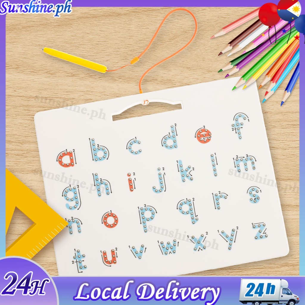 Magnetic Letter Board Uppercase and Lowercase Alphabet Tracing Board ...