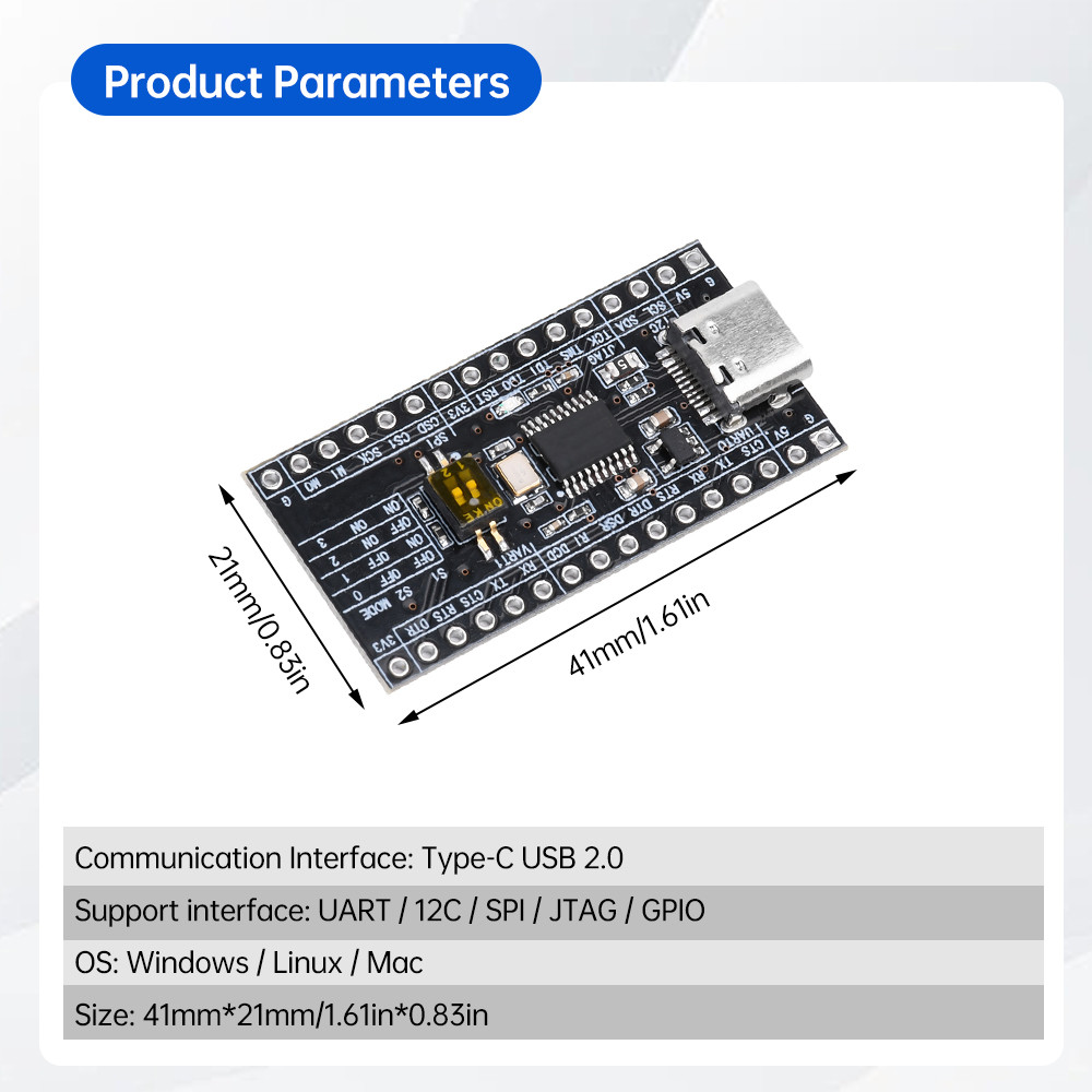 Pcbfun CH347 Development Board Microcontroller Module USB To I2C/Spi/Uart/Jtag/Gpio | Shopee ...