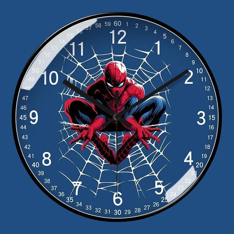 in stock Marvel Spider-Man Clock Batman Wall Clock Modern Simple Home ...