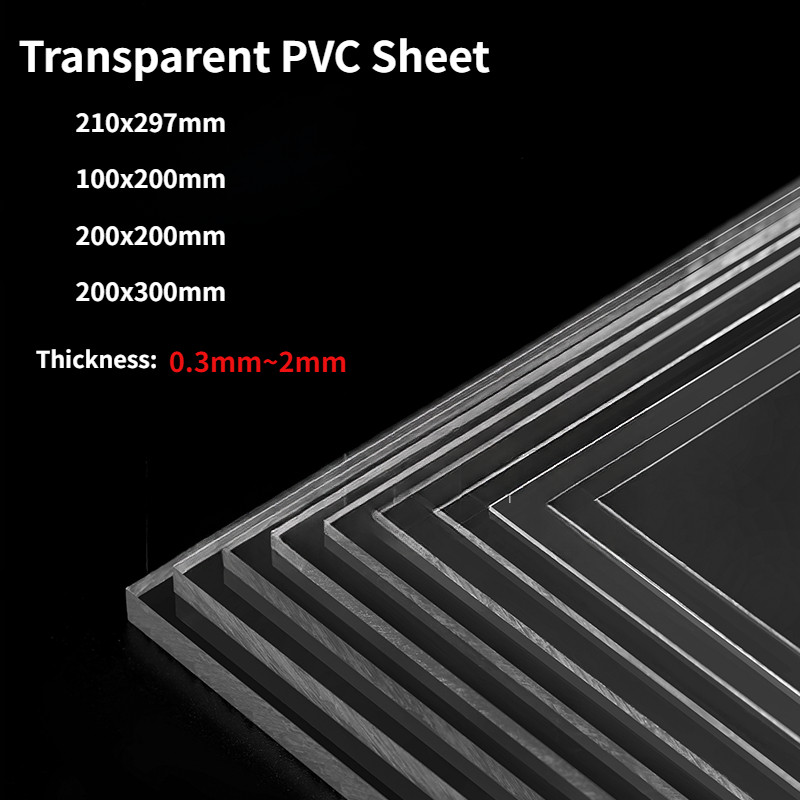 Transparently PVC Plastic Sheet Thin Clear Plastic Panel PVC Plat Thick ...