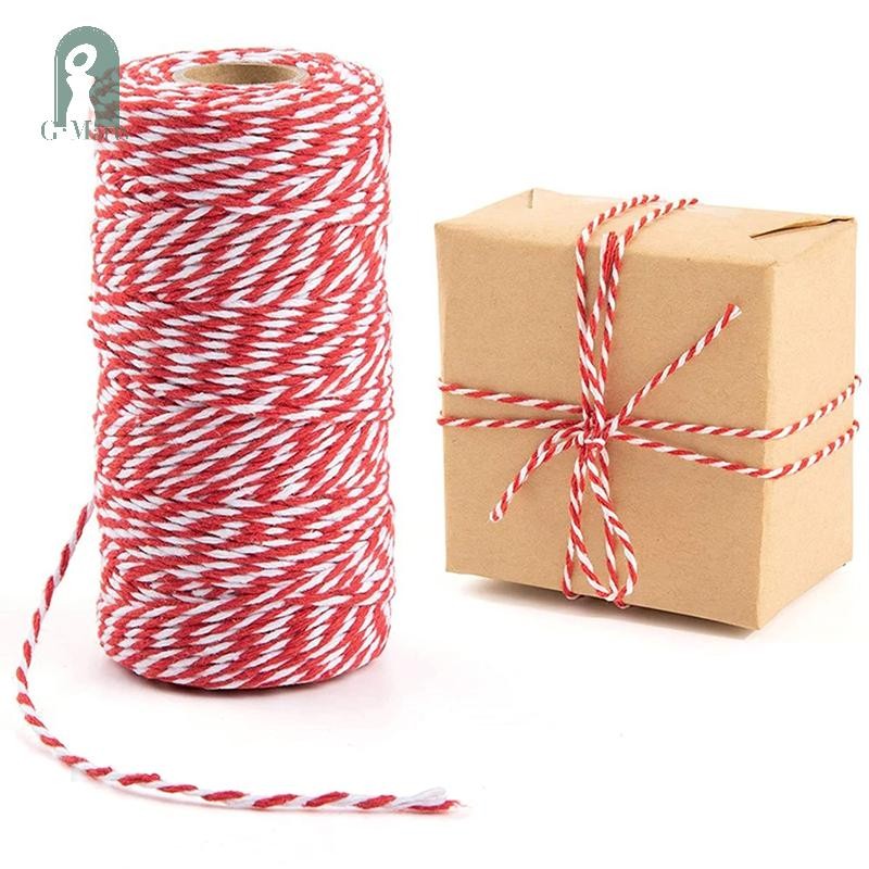GMARTY 100M/Roll Bakers Twine String Cotton Cords Rope For Home Decor ...