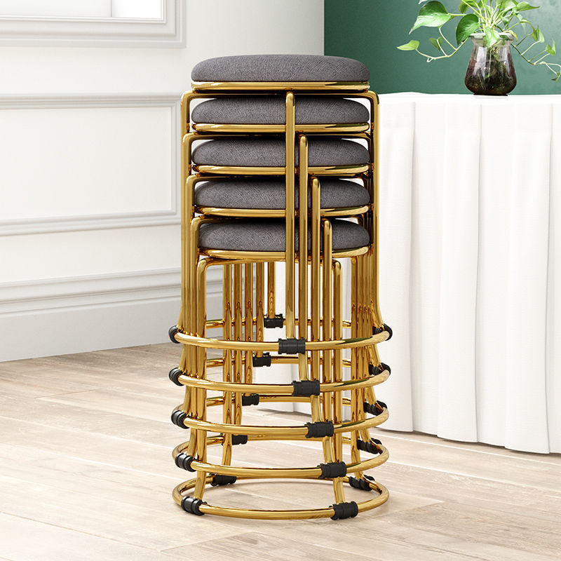 Stacked Stool round Stool Solid Steel round Stool Folding Restaurant ...