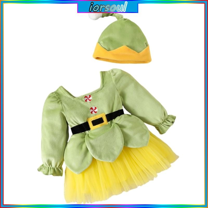 IOR Christmas Elf Green Outfit for Baby Festival Theme Party Dress ...