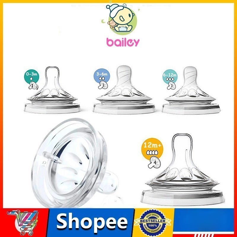 BPA Free Wide Mouth Nipple Replacement for Newborn Bottles Soft Nipple y Baby Nipple | Shopee ...
