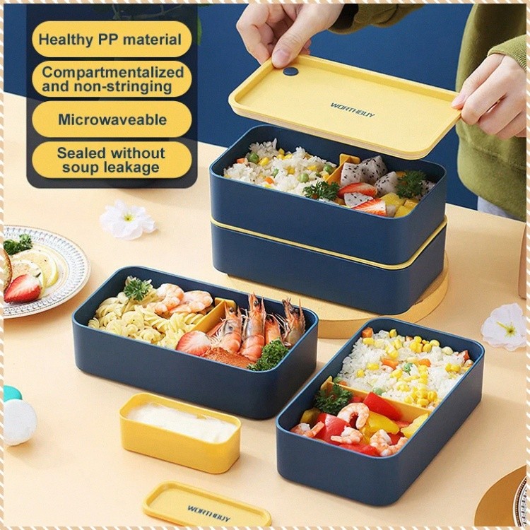 Portability Dinner Bowl Microwavable Crisper Mess Tin Fashions ...